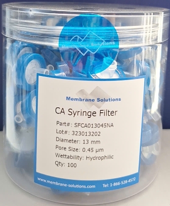 Đầu lọc sắc ký CA ưa nước MEMBRANE SOLUTIONS 25mm - Lọc Mẫu HPLC Hiệu ...